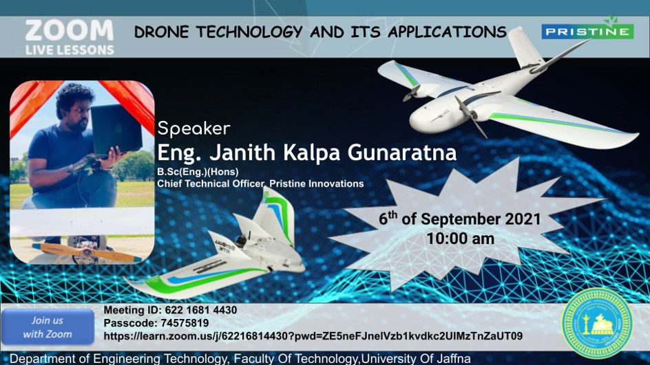 Guest Lecture on Drone technology and Its Application – Faculty of ...